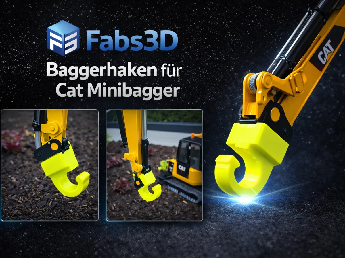 Excavator Hook for Cat Mini Excavator - Free 3D Print Model - MakerWorld
