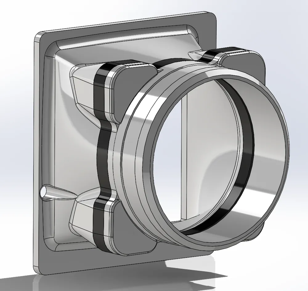 Magnetically Detachable 4 inch Ventilation Adapter by Mush MakerWorld ...