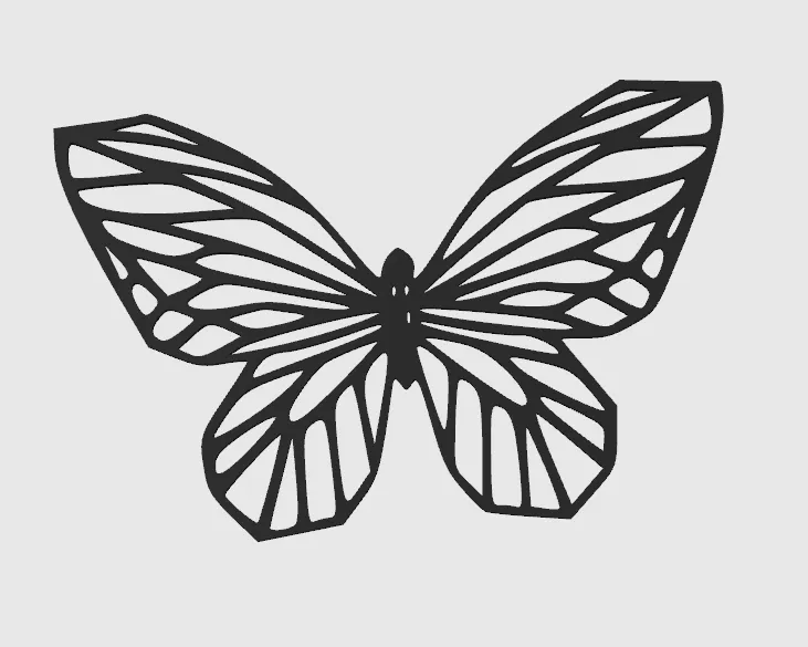 2D Low poly butterfly by SamActivity - MakerWorld