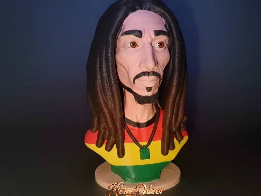 Bob Marley por HomeDecor MakerWorld: Descarga Modelos 3D Gratuitos