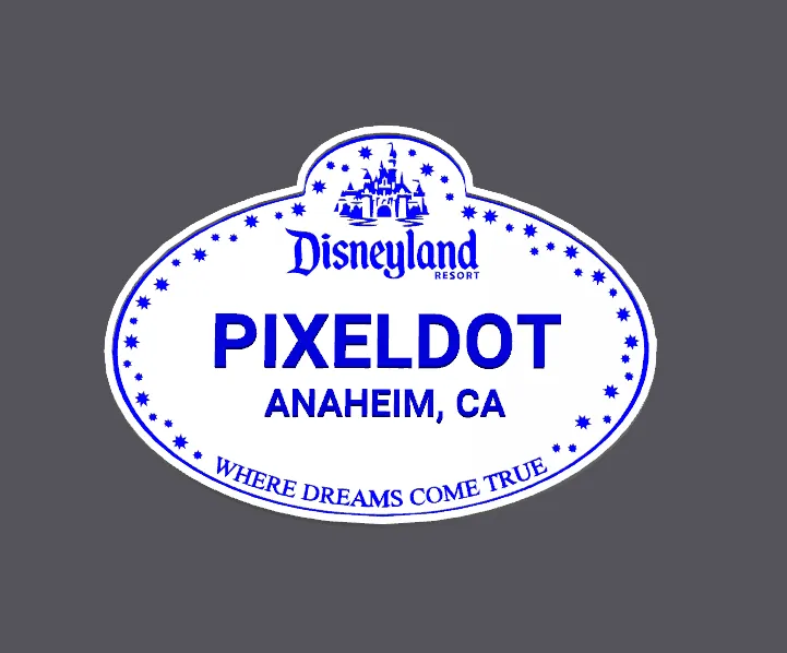 Disney Cast Member Name Tag Pin All Parks by PixelDot MakerWorld ...