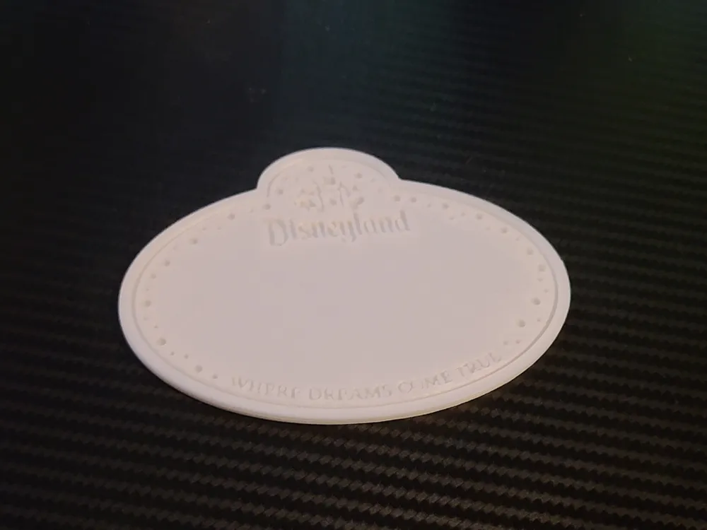 Disney Cast Member Name Tag Pin All Parks - Free 3D Print Model ...