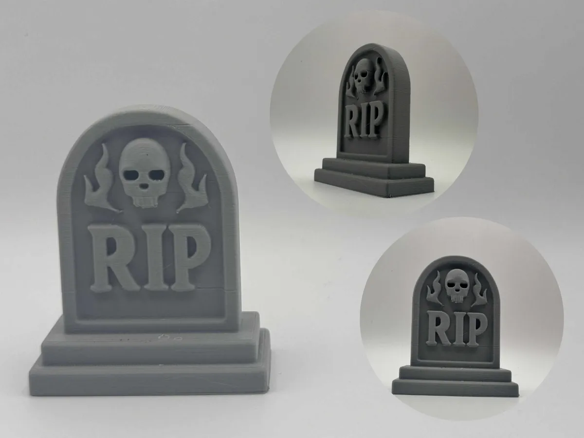 Lápide Assombrada – Estatueta de Halloween RIP por humilak MakerWorld: Baixe modelos 3D gratuitos