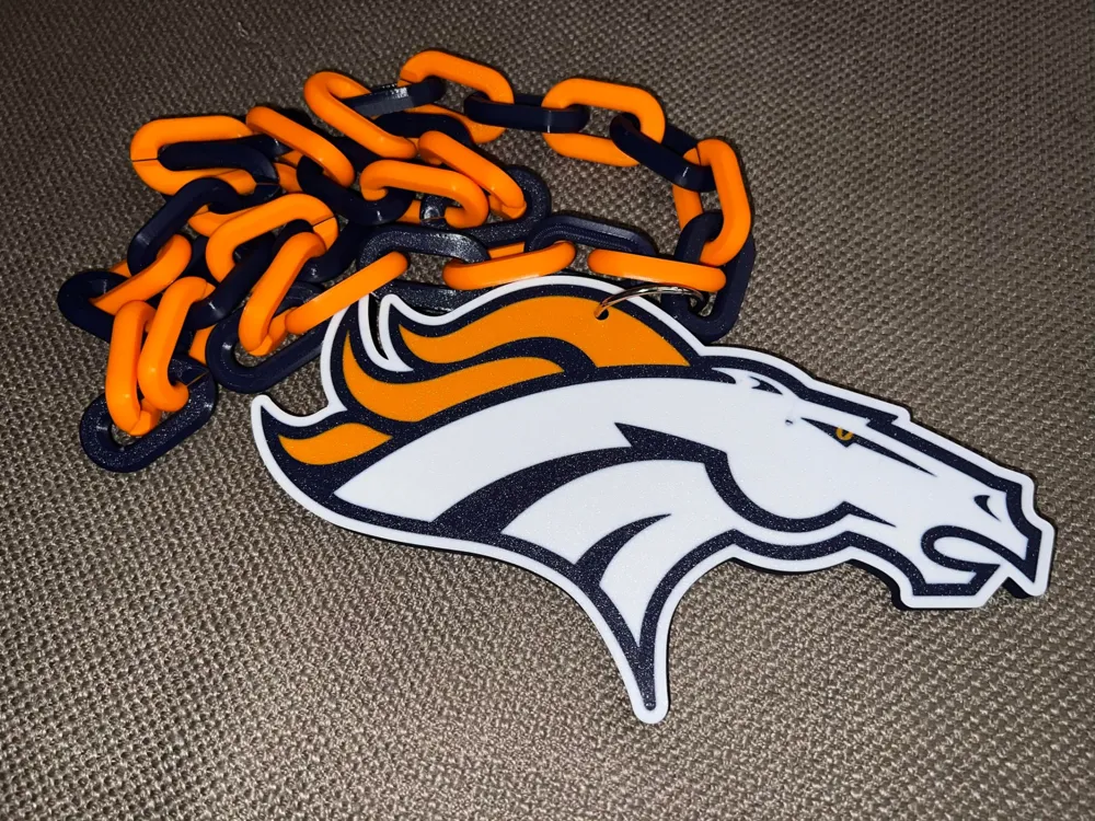 Denver Broncos NFL Big Chain Charm by Munark - MakerWorld