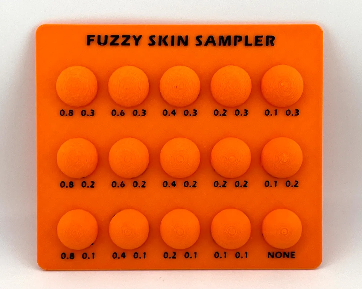 Bambu Studio Fuzzy Skin Sampler - Free 3D Print Model - MakerWorld