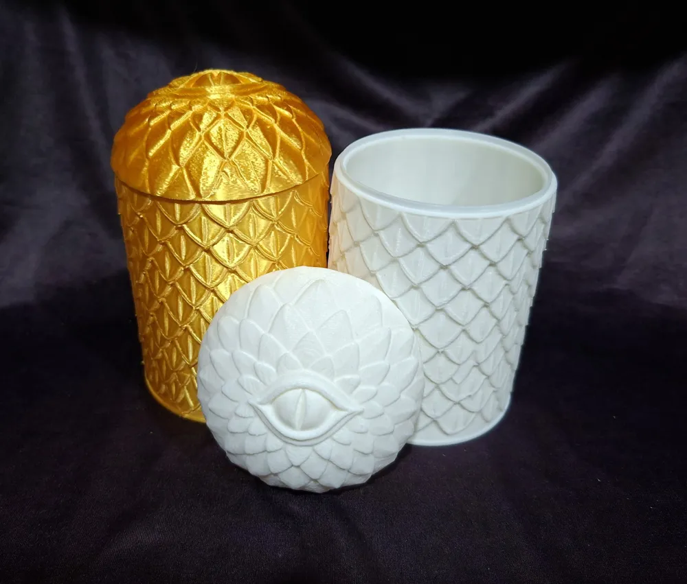 Dragon Scale & Snake Skin Containers by Random3D MakerWorld: Download ...