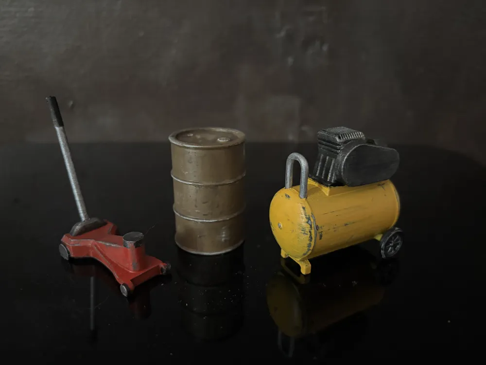 Tool Trolley 1:24 scale garage diorama accessories - Free 3D Print ...