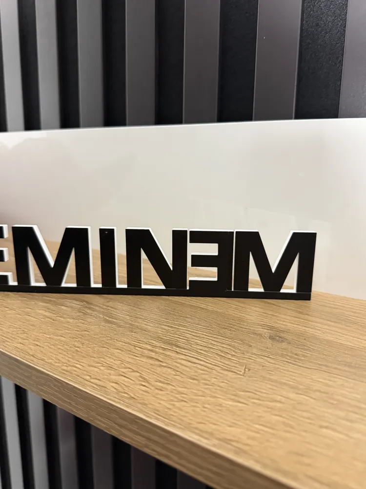Eminem - Name Sign Rap - Free 3D Print Model - MakerWorld