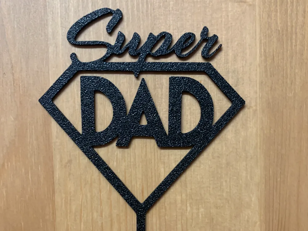 Super Dad Cake Topper by Morganja - MakerWorld