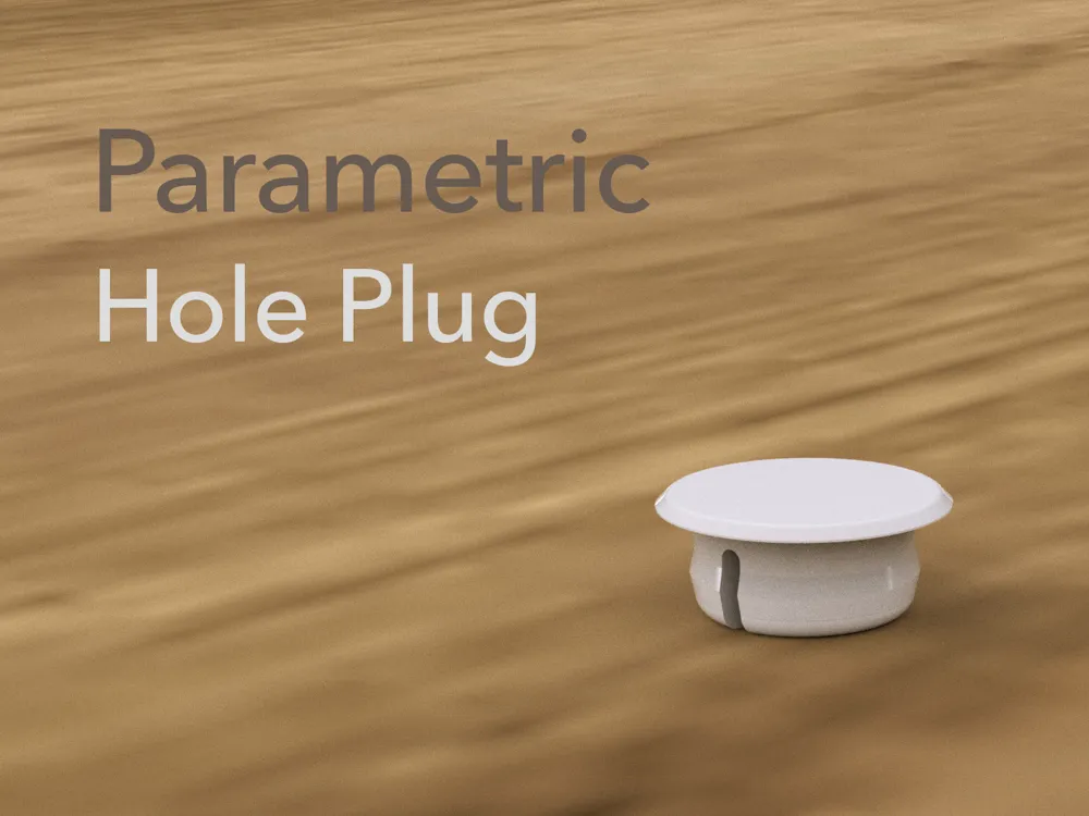 Hole Plug (parametric) - Free 3D Print Model - MakerWorld