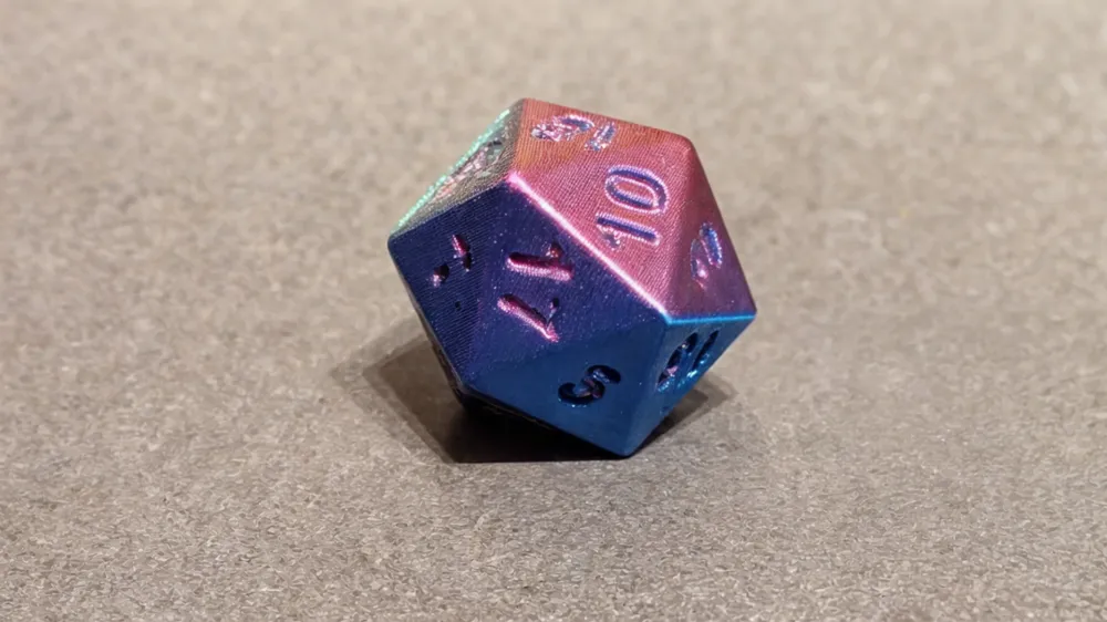D20 Die (Dice) by Dr.D - MakerWorld