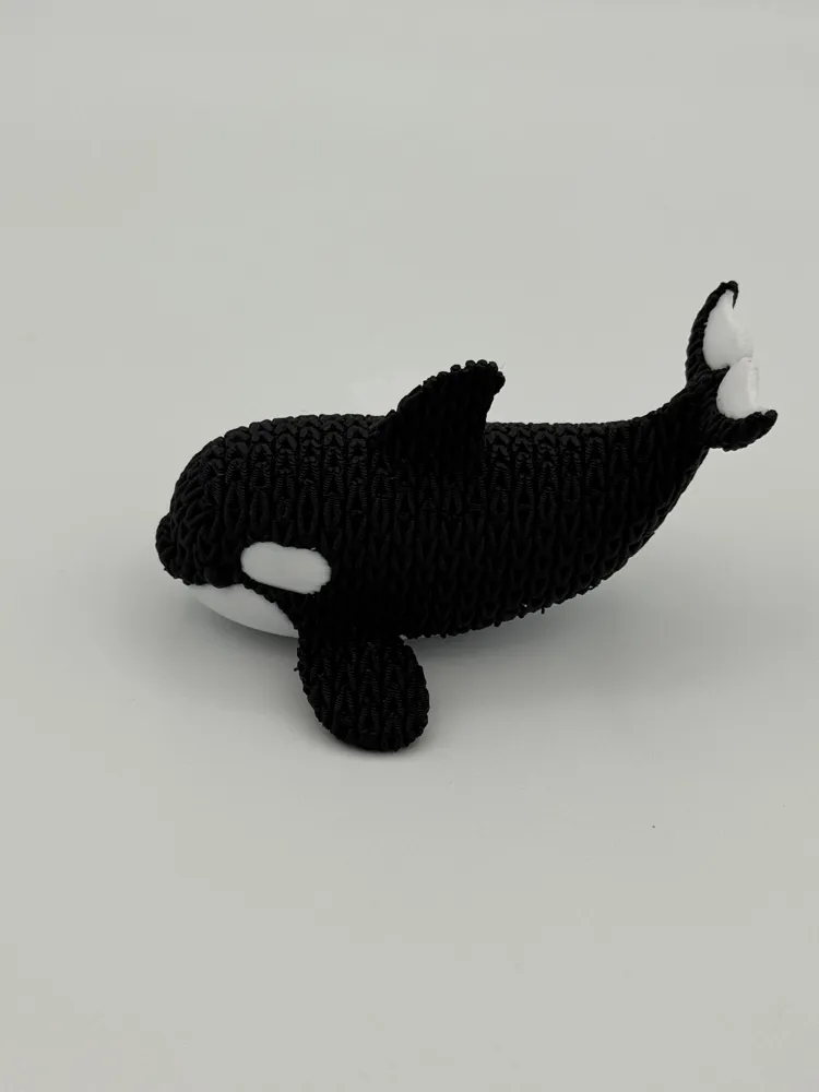 Cute Knitted Orca Whale by ThreeDimensions MakerWorld: Download Free 3D ...