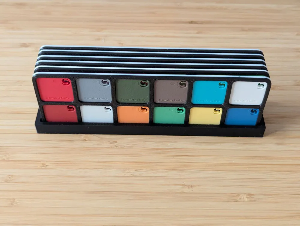 Simple swatch display board holder by EnriqueRMG MakerWorld: Download ...