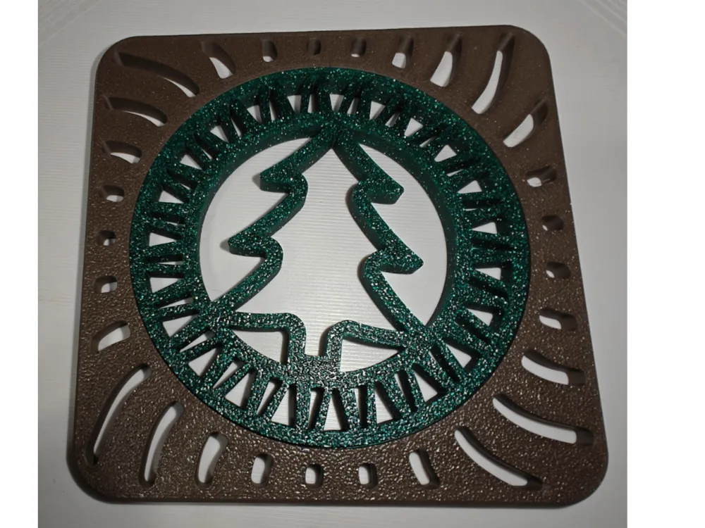 Coaster square christmas tree hollow by Nephor MakerWorld: Download ...