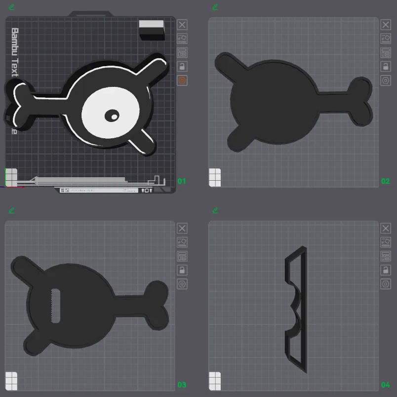 Pokemon - 0201 Unown Y LED Lamp by BeeTee 3D - MakerWorld