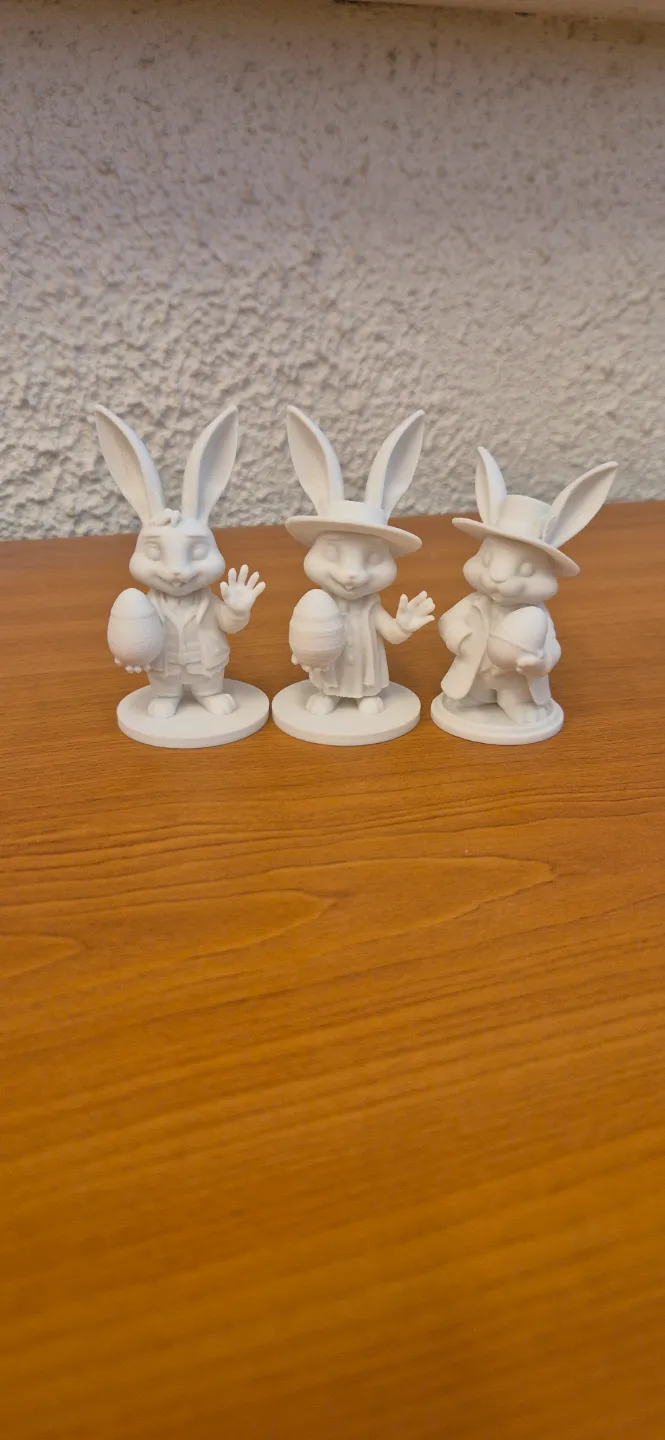 Set of 9 cute Easter bunny figurines by JLA1mini - MakerWorld