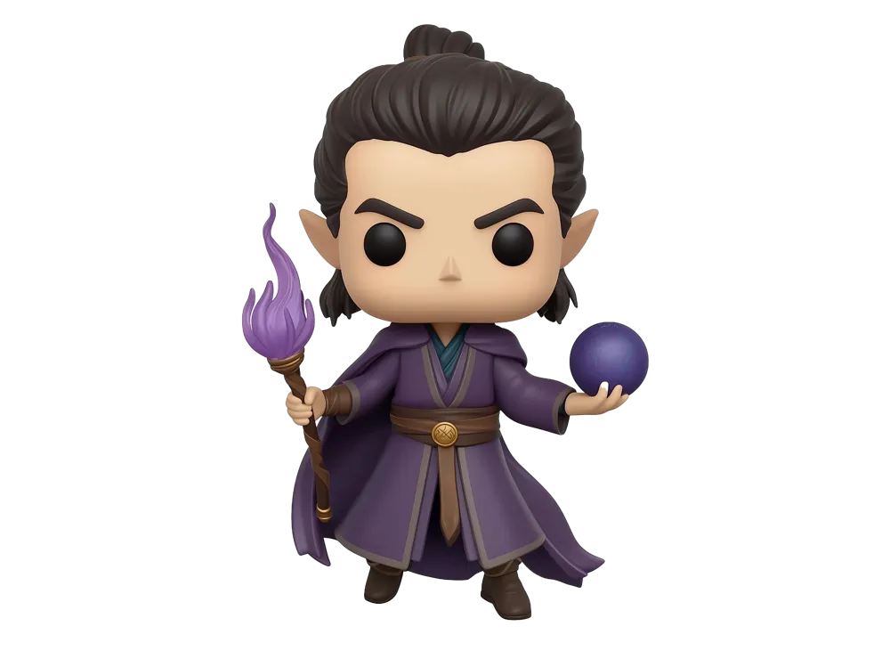 RPG elf sorcerer, Pop! style by YeOldeDragon - MakerWorld