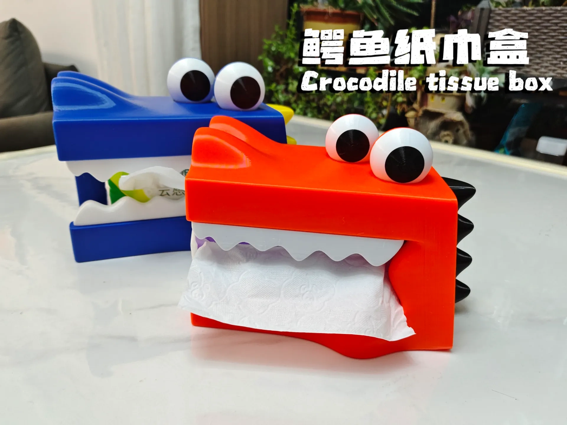 Crocodile Tissue Box (no supports/no AMS needed/compatible with A1 mini ...