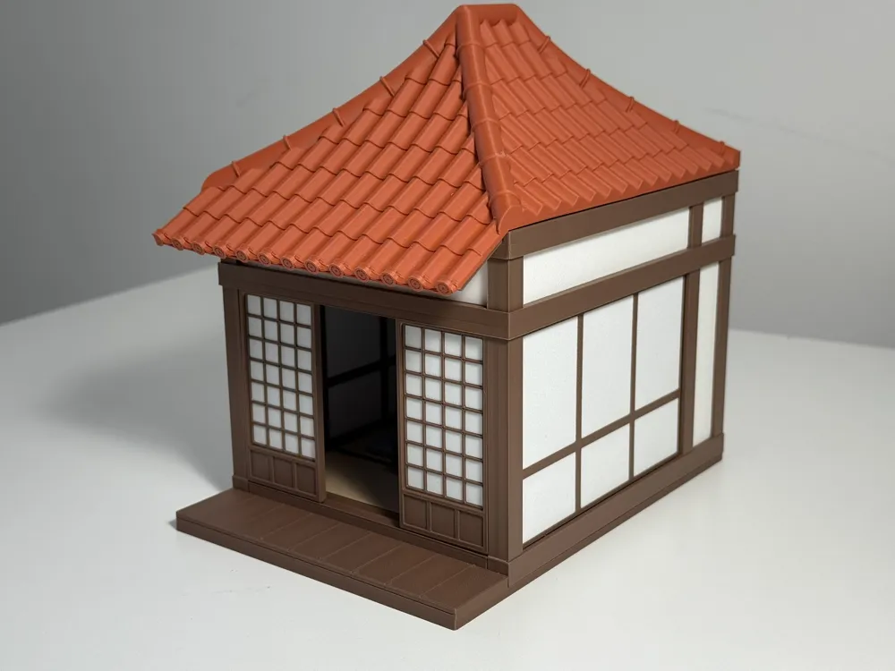 Japanese Style Book Nook | Tea House Diorama - Free 3D Print Model ...