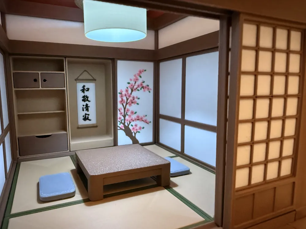 Japanese Style Book Nook | Tea House Diorama - Free 3D Print Model ...