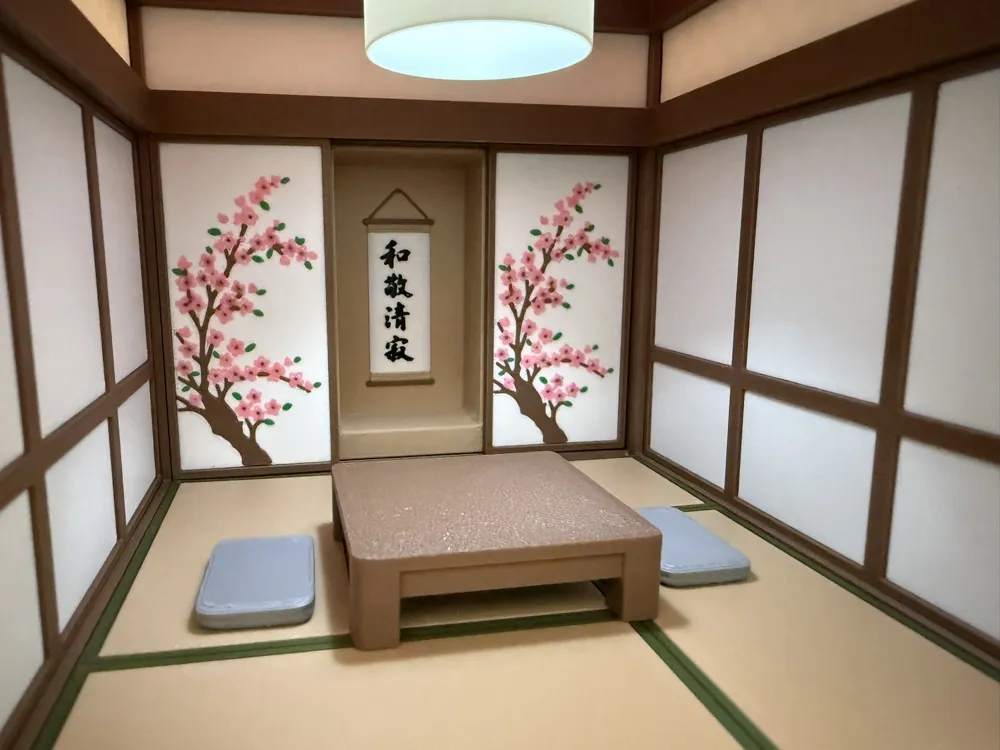 Japanese Style Book Nook | Tea House Diorama - Free 3D Print Model ...