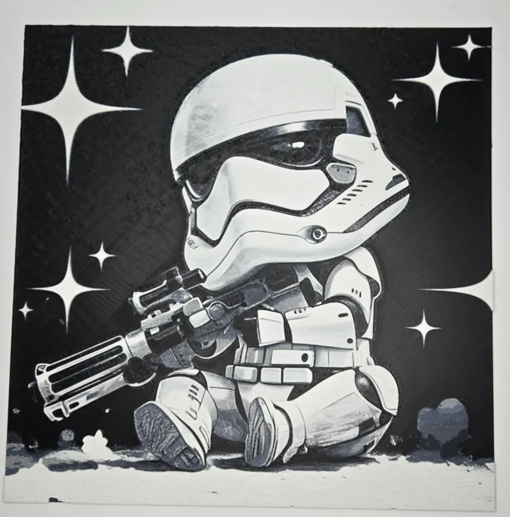 Chibi Stormtrooper Hueforge by LoFi Layers - MakerWorld