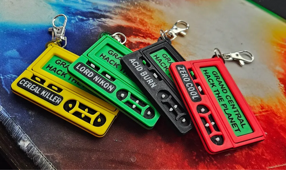 Hackers Movie - Pager Keychain - Lord Nikon by SimplyMark8 - MakerWorld