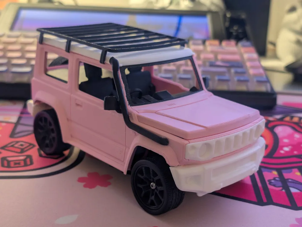 RC Jimny Mods - Mirrors, Snorkel & Roof Rack - Free 3D Print Model ...
