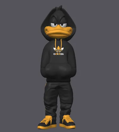 Urban Daffy Duck Blacked-Out Kit by Ryan @ TheMajinLab MakerWorld: Download Free 3D Models