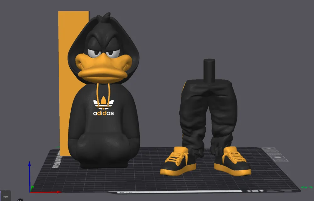 Urban Daffy Duck Blacked-Out Kit by Ryan @ TheMajinLab MakerWorld: Download Free 3D Models