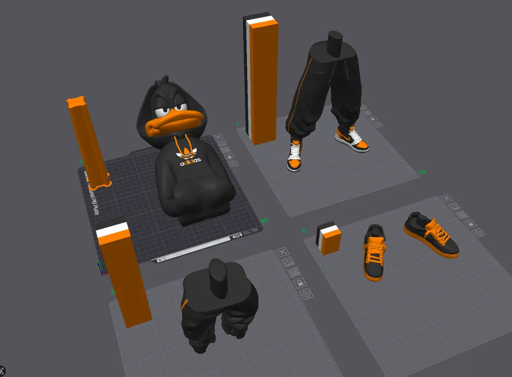 Urban Daffy Duck Blacked-Out Kit by Ryan @ TheMajinLab MakerWorld: Download Free 3D Models