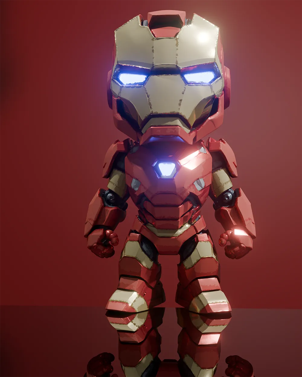 Iron Man Chibi Minifigure style - Free 3D Print Model - MakerWorld