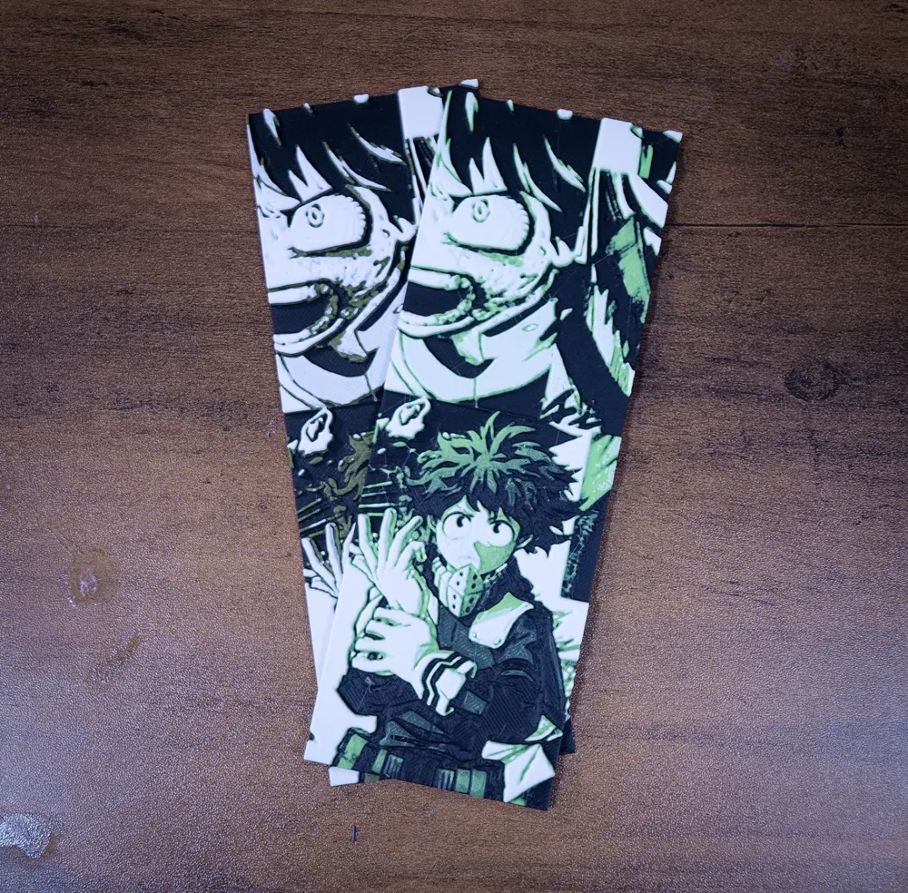 Deku Inspired Hueforge Bookmark by 3D Prints By Vic MakerWorld ...