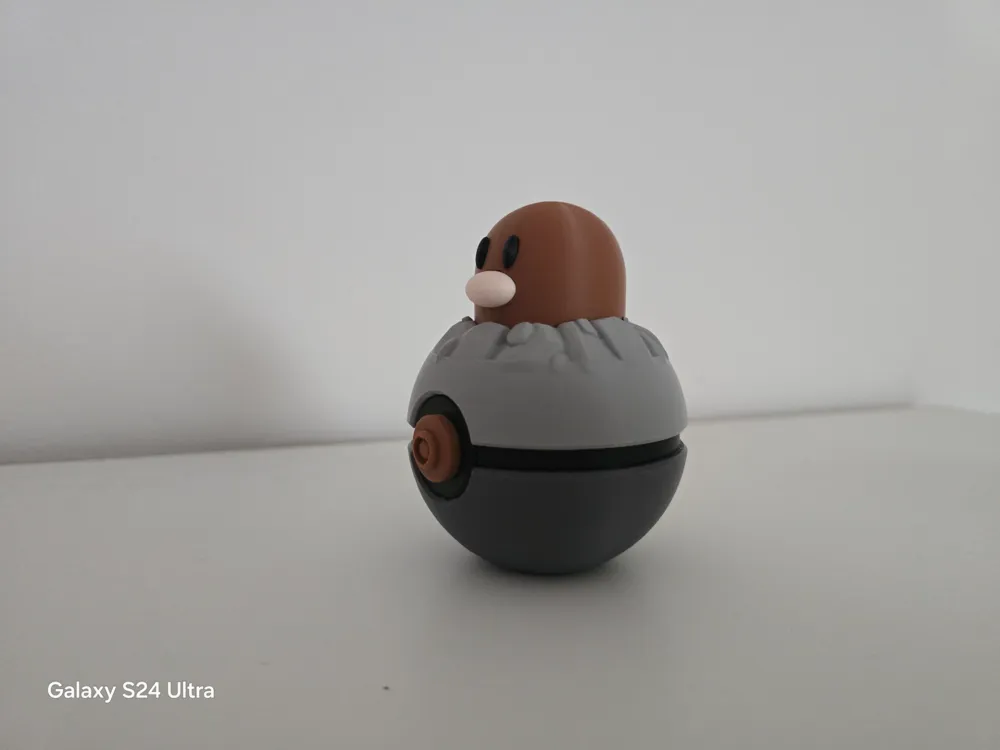 #0050 Diglett Pokeball - Multiparts by 3D Girl - MakerWorld