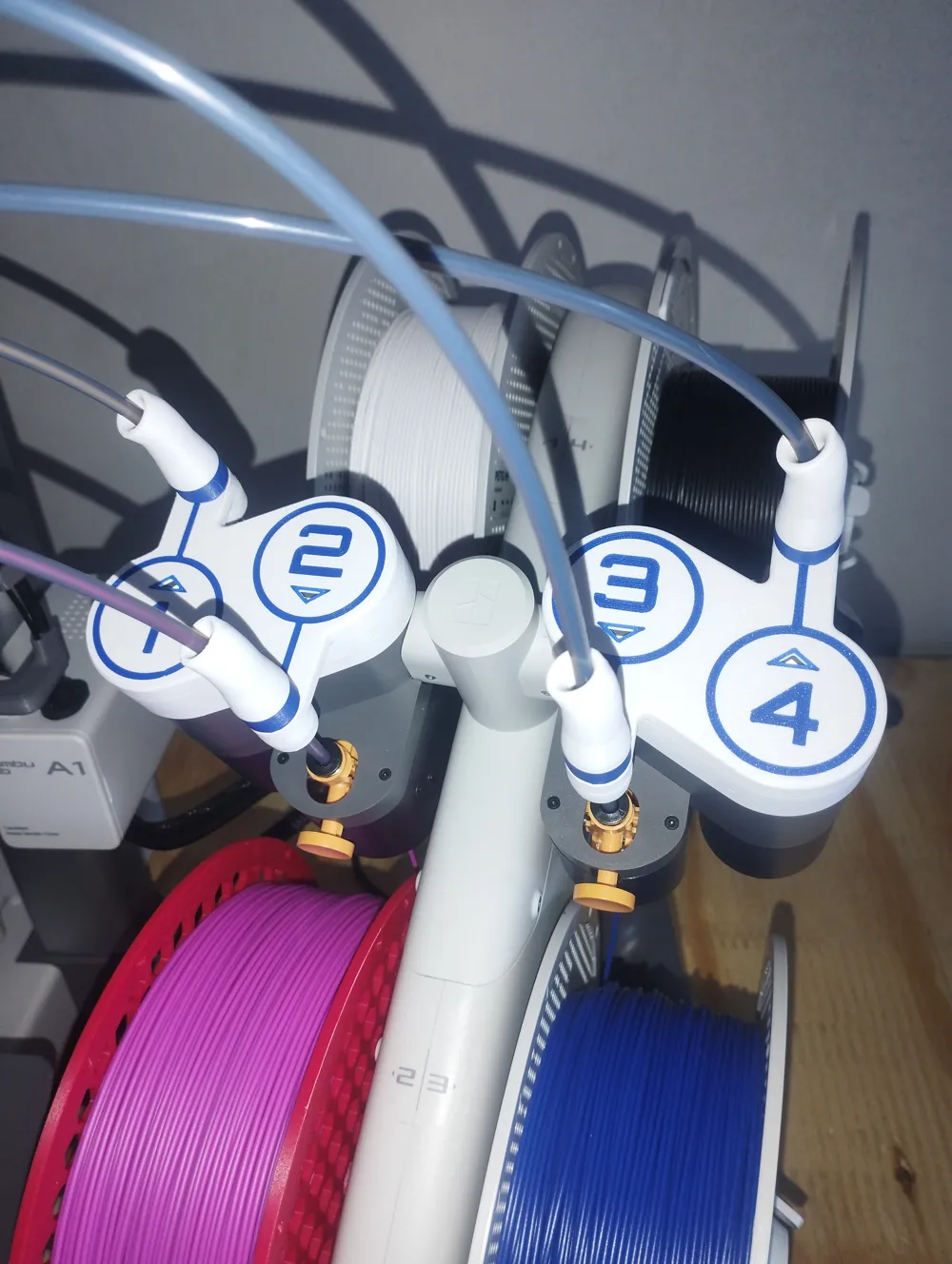 Angled PTFE Tube Supports for Right-Side AMS - Free 3D Print Model ...