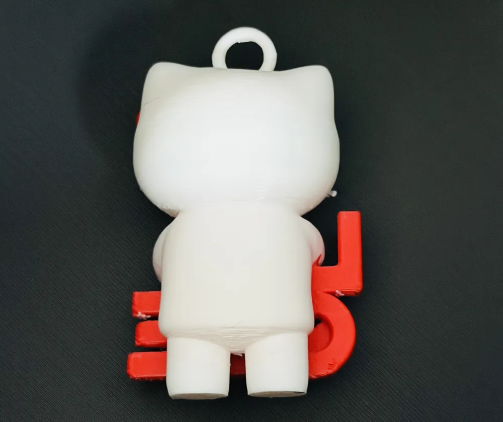 Hello Kitty Love Keychain-Hobbyist 3D Print Model - Free 3D Print Model ...