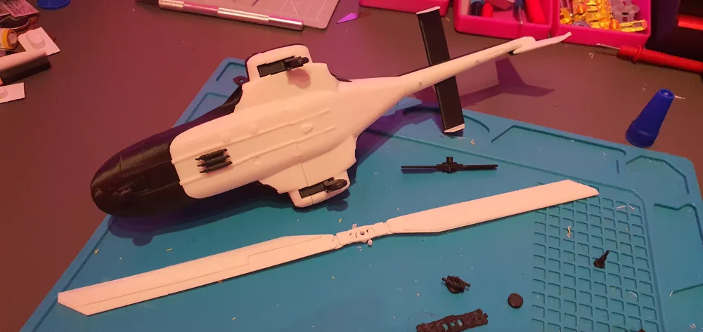 Airwolf Replica aka. Bell 222 - Free 3D Print Model - MakerWorld