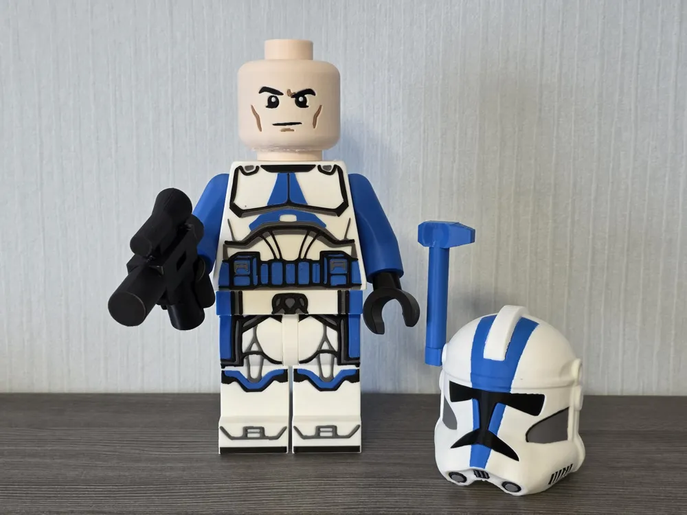 Clone Trooper Phase 2 Officer - 501st * 500% ~22cm - Free 3D Print ...