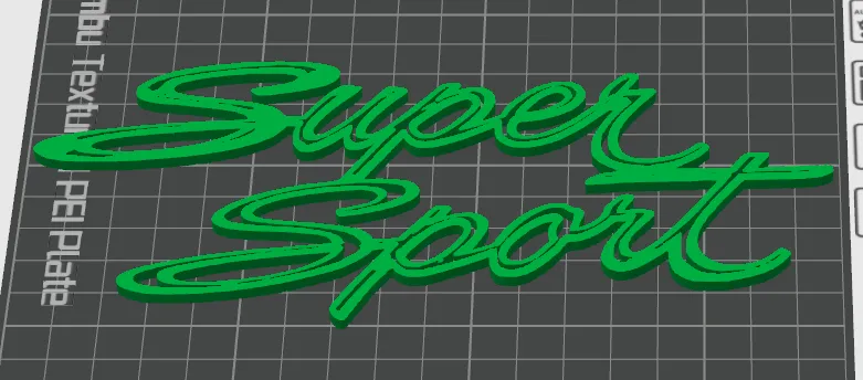 Chevy SuperSport Emblem by ahouston - MakerWorld