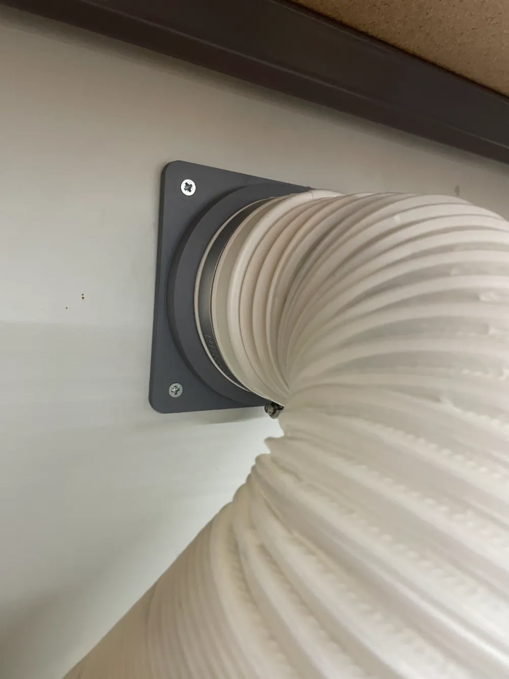 Wall mounted cover plate for 4" or 100mm ventilation ducting by ...