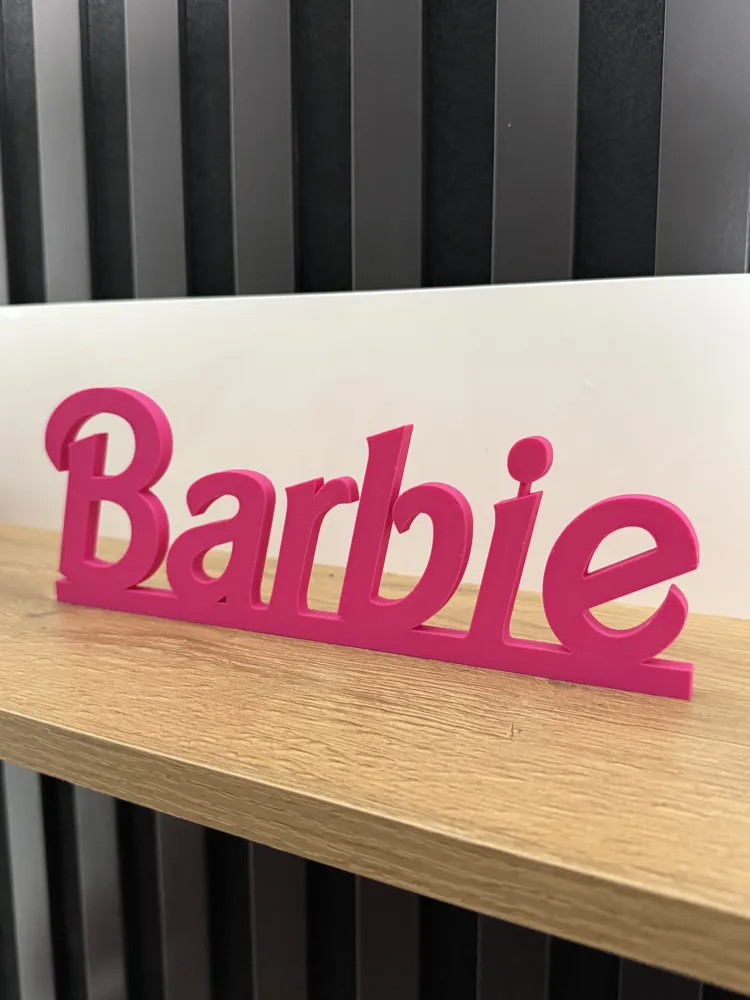 Barbie - Name Sign Film - Free 3D Print Model - MakerWorld