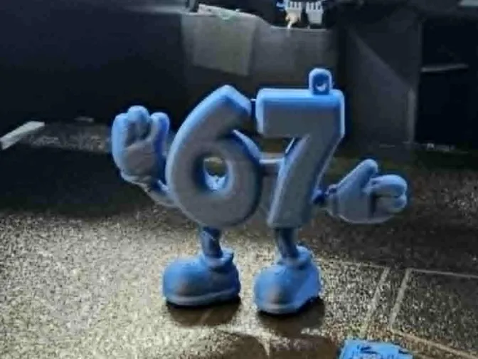 67 Key chain - Free 3D Print Model - MakerWorld