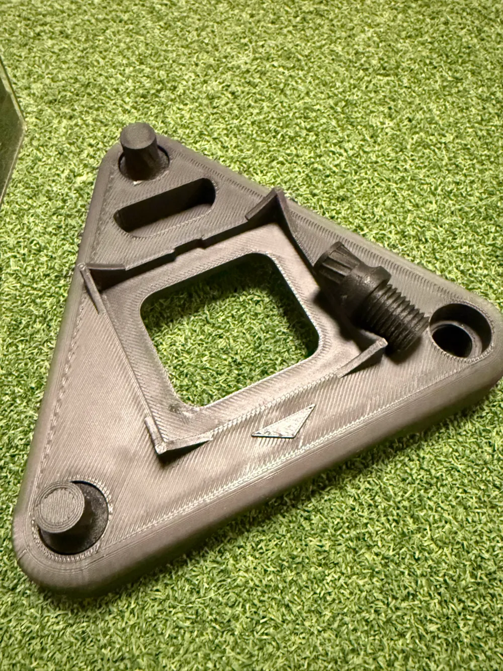 Square golf launch monitor base - Free 3D Print Model - MakerWorld