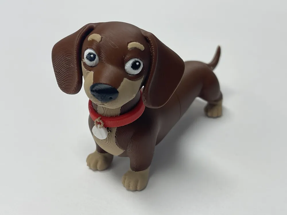 Tippy The Dachshund! - Free 3D Print Model - MakerWorld