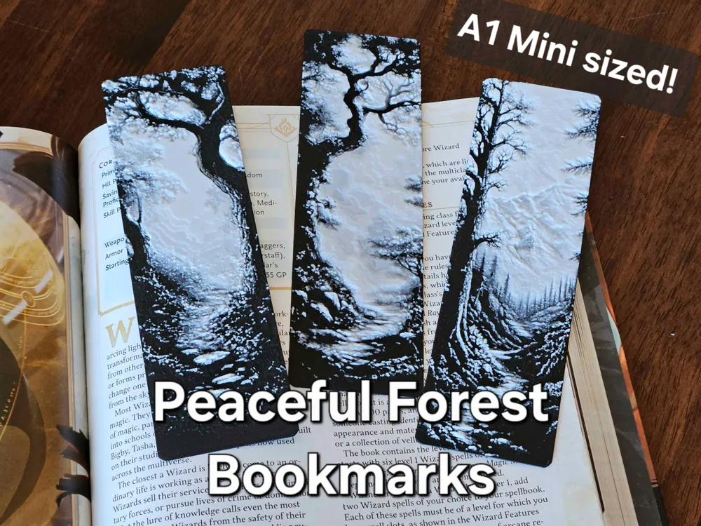 Bookmark Set - "Peaceful Forest" by Yandalf MakerWorld: Download Free ...