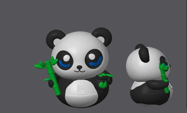 Panda Tambaleante de Bambú - Modelo de impresión 3D gratuito - MakerWorld