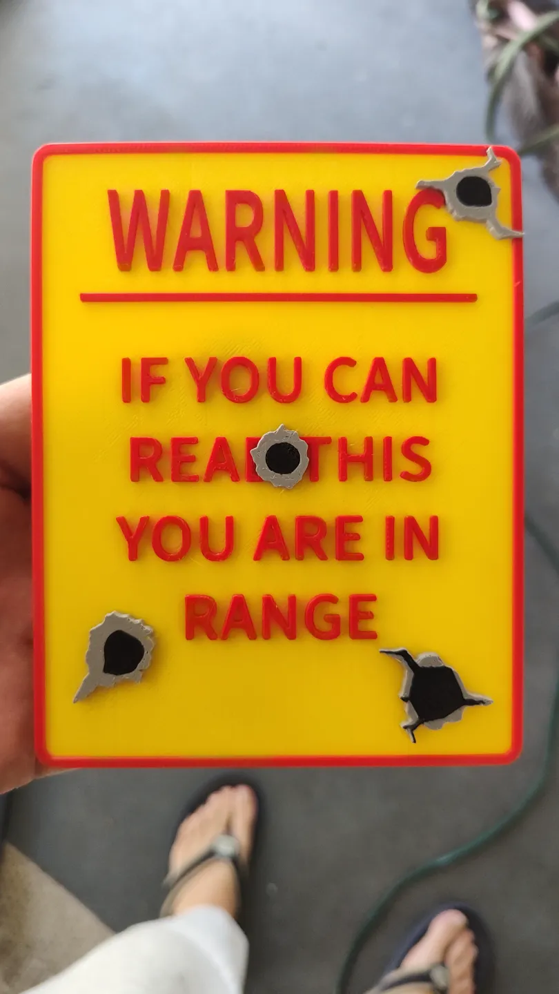 Shooting range sign by JS Makes - MakerWorld