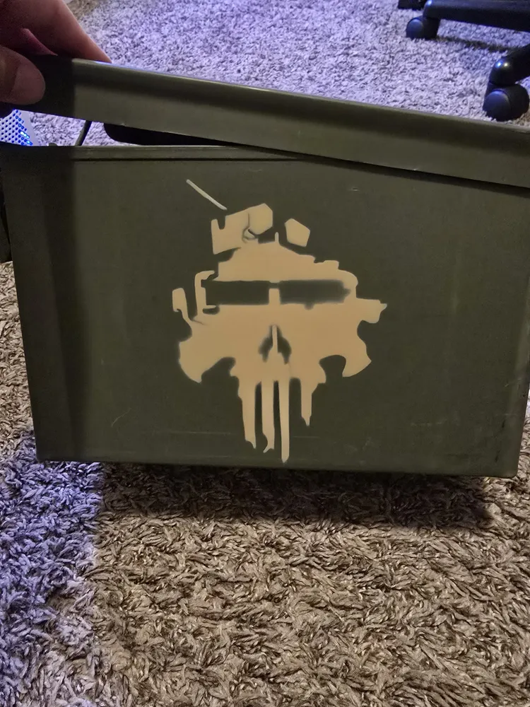 Punisher Stencil Logo HMMWV Military by El_Nino MakerWorld: Download ...