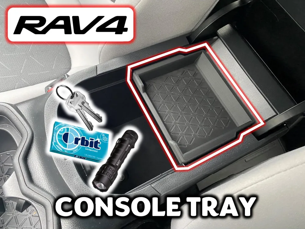 Toyota RAV4 Console Tray - Free 3D Print Model - MakerWorld