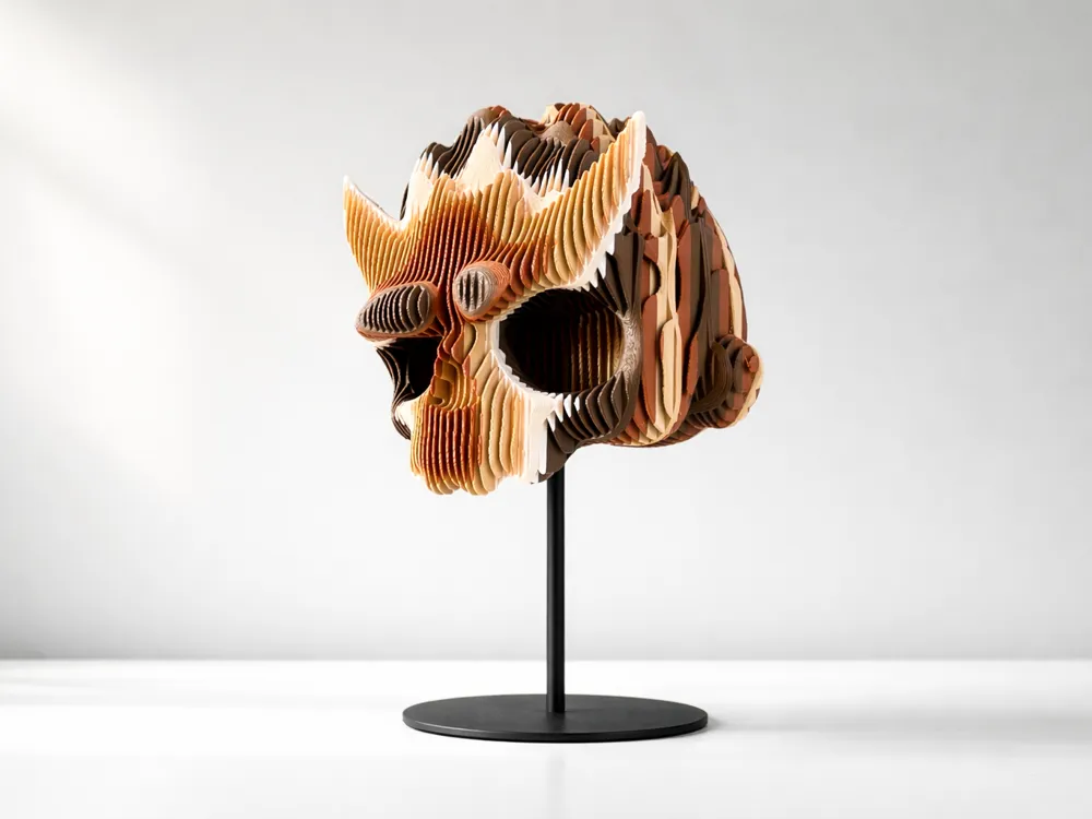ZKULL LEGION – Layered Skull Statue - Home Decor - Free 3D Print Model ...